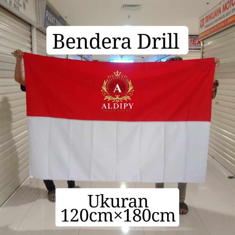 Jual Bendera Merah Putih Bahan Drill Ukuran 120 cm x 180 cm Bendera ...