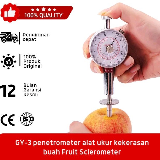 Jual GY-3 penetrometer alat ukur kekerasan buah Fruit Sclerometer ...