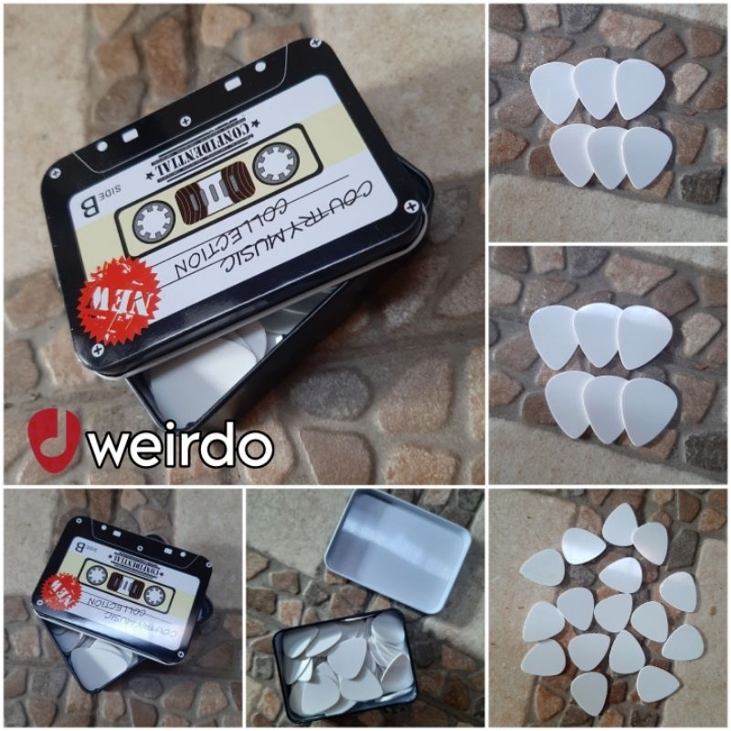 Jual pick gitar 100pcs 0.9mm plus box music edition | Shopee Indonesia