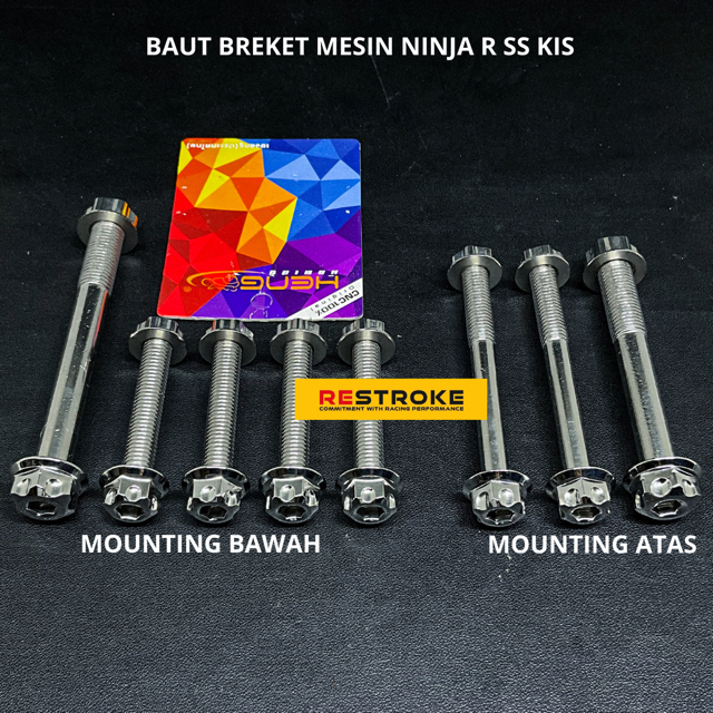 Jual BAUT ENGINE MOUNTING BREKET DUDUKAN MESIN NINJA R SS KIS MODEL GS1 ...