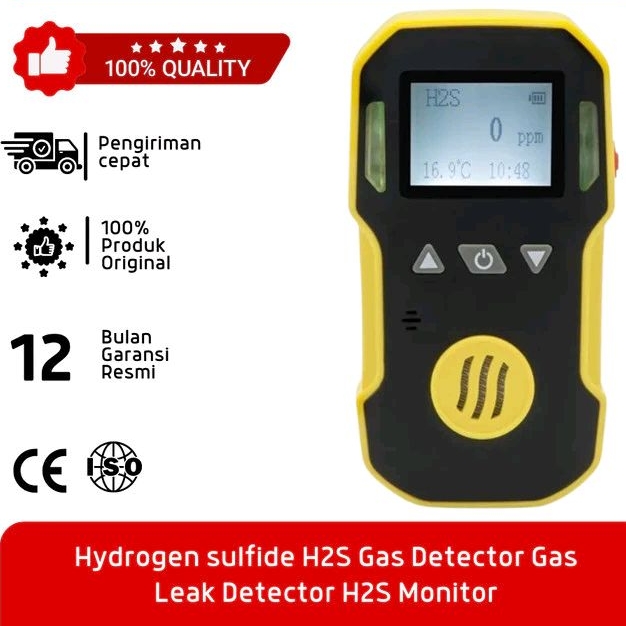 Jual Hydrogen sulfide H2S Gas Detector Gas Leak Detector H2S Monitor ...