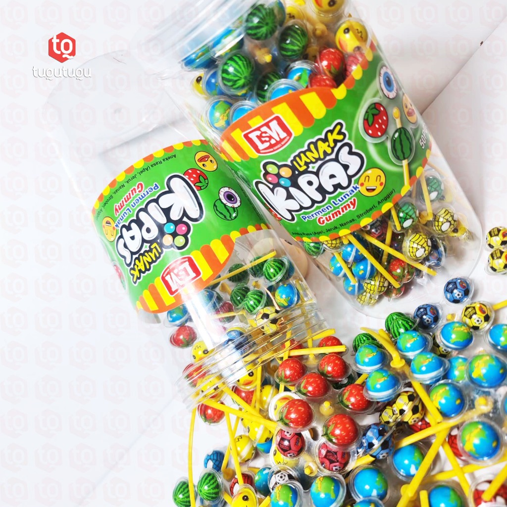 Jual Permen Lunak Mini Kipas Baling-baling Aneka Rasa Buah Viral ...