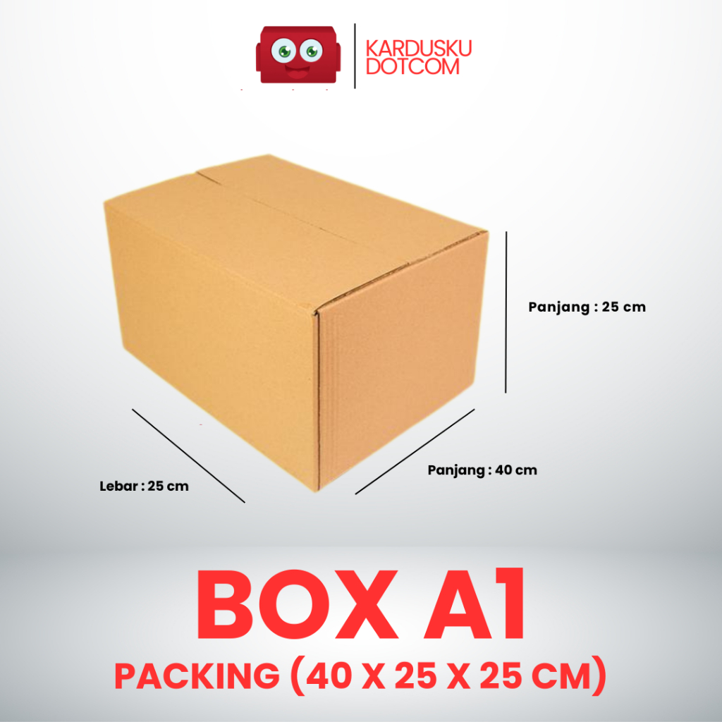 Jual Kardus Packing Besar Ukuran 40x25x25 cm Box A1 Olshop Kardus ...
