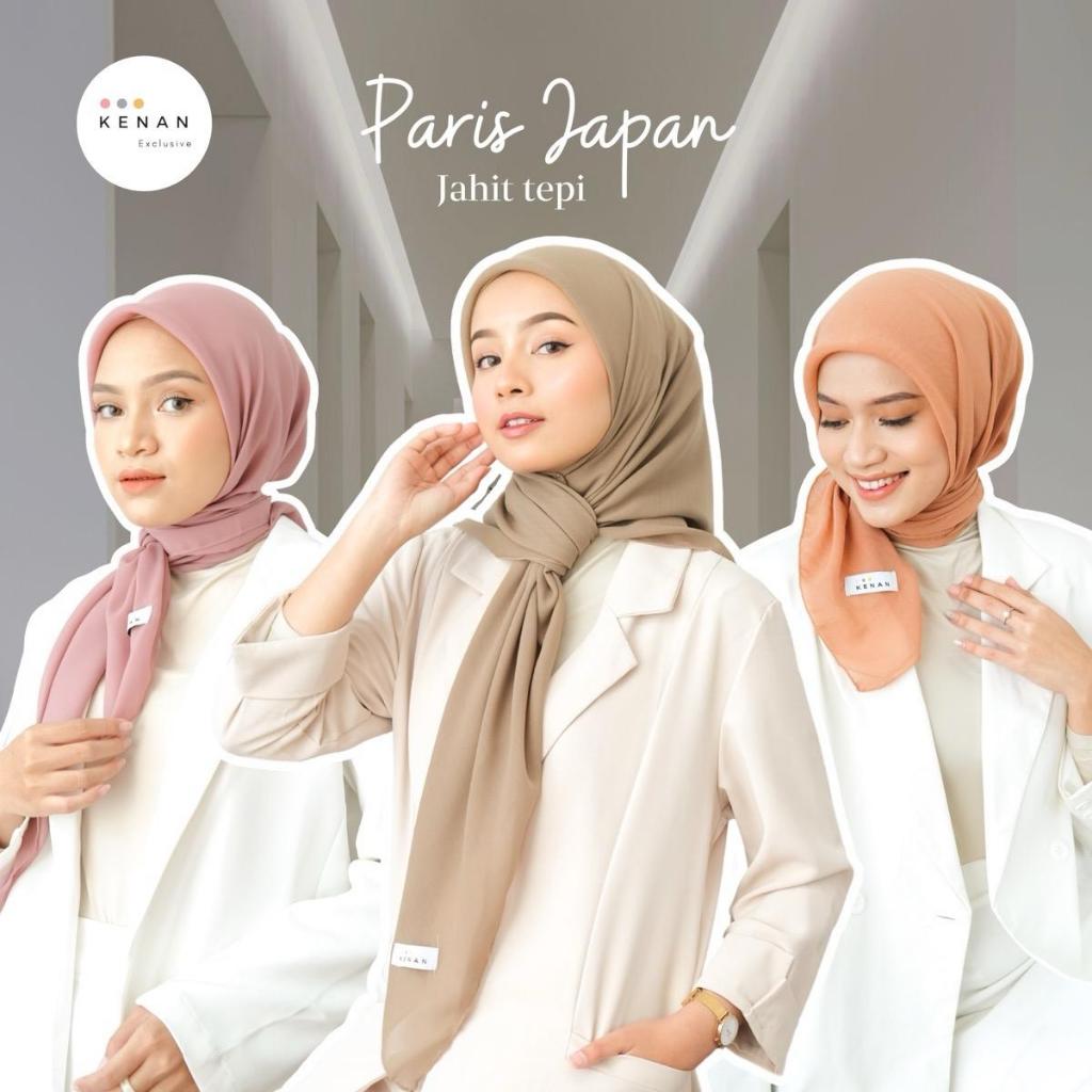 Jual KENAN - Paris Japan Hijab Segiempat Basic Square | Shopee Indonesia