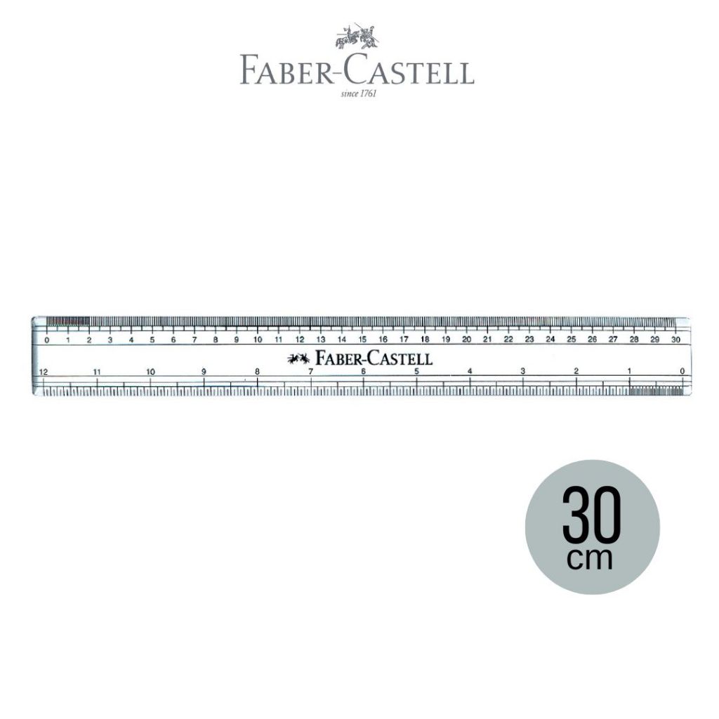 Jual Faber-Castell Penggaris Ruler Scale Sekolah 30cm | Shopee Indonesia