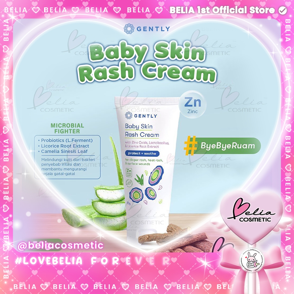 Jual BELIA Gently Baby Rash Cream 50 gr | Krim Pereda Ruam Popok pada ...