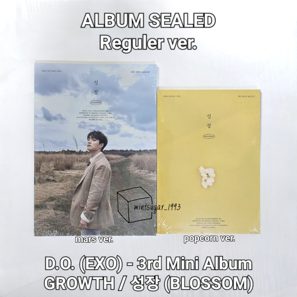 Jual [ READY STOCK SEALED ] D.O. - 3rd Mini Album [ BLOSSOM ] [ MARS ver | POPCORN ver ] ( D.O ...