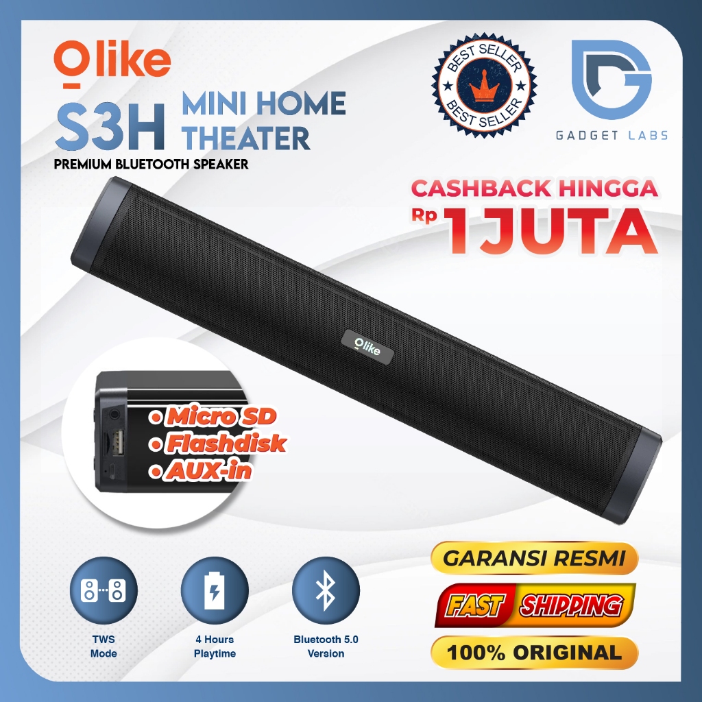 Jual Olike S3H / S7 Home Theater Speaker Magic Subwoofer - Garansi ...