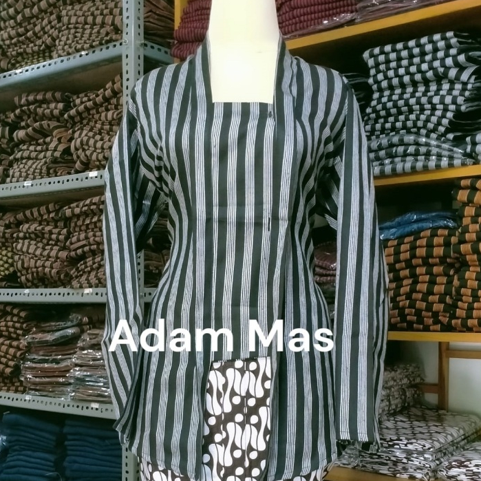 Jual Baju kebaya wanita adat jawa/Kebaya tenun lurik Jogja Solo/Kebaya lurik wanita dewasa ...