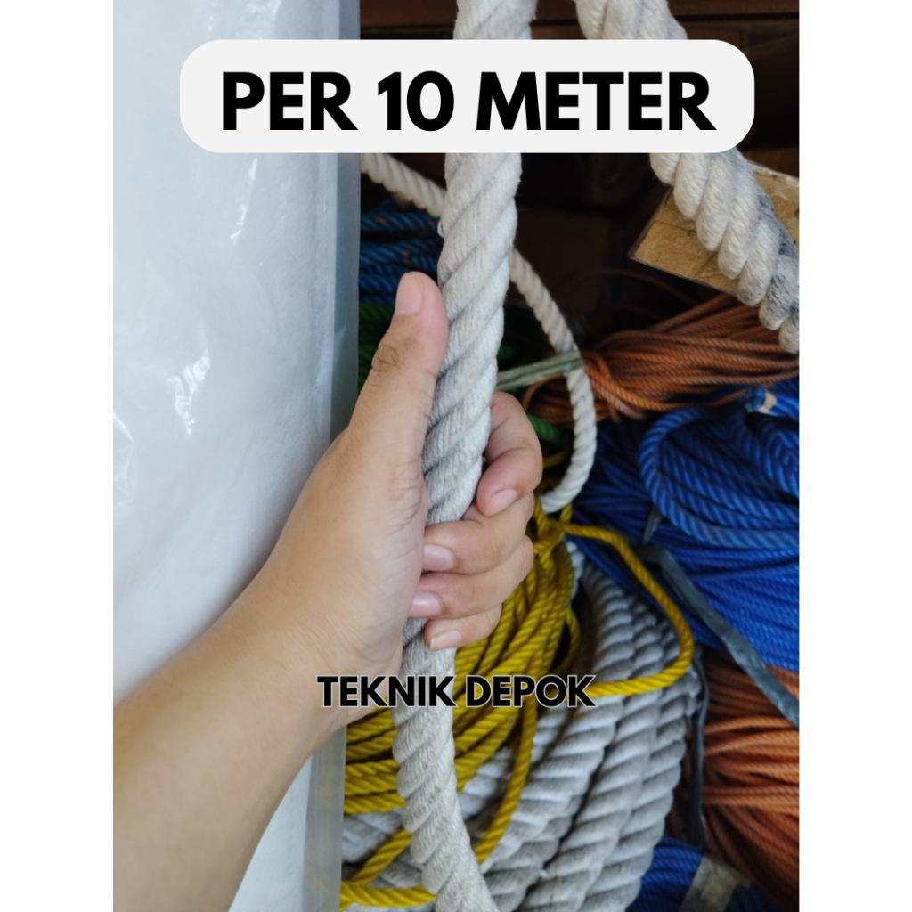 Jual Per 10 meter Tambang Guralon 18 mm Tali Pramuka Kapal Panjat ...