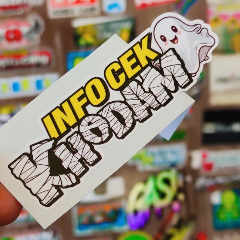 Jual stiker motor / info cek khodam GLOSSY | Shopee Indonesia