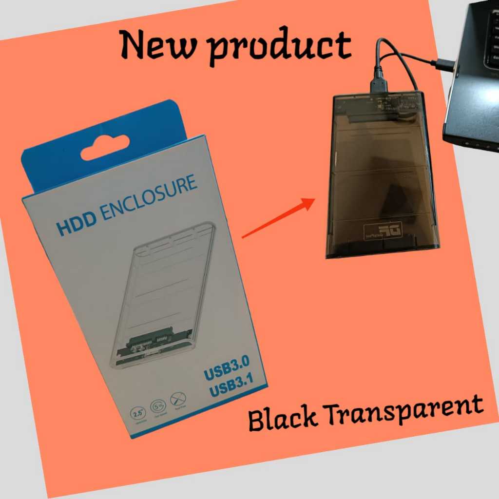 Jual Casing Hardisk HDD External Enclosure 2.5" SATA USB 3.0 Transparan | Shopee Indonesia