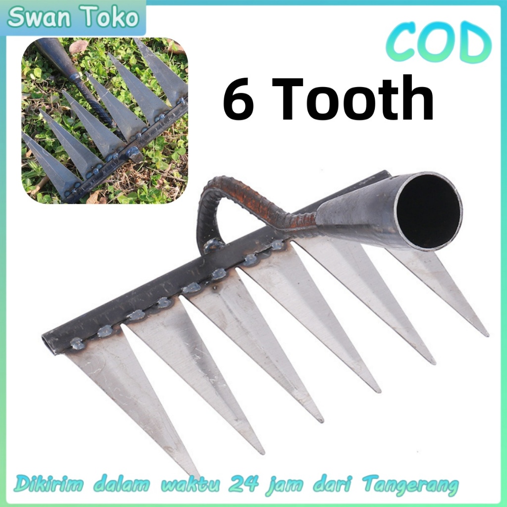 Jual Rake Cangkul Besi/Weeding Garu Harrow/Penyiang Gulma Garuk ...