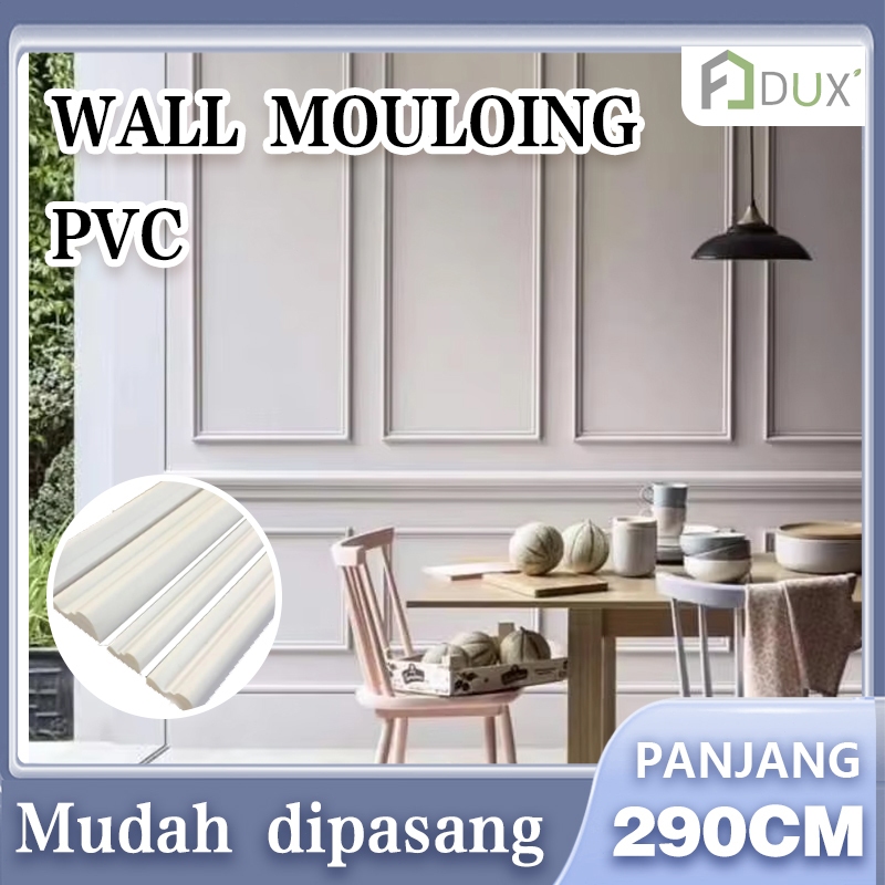 Jual [DUX] Wall Moulding LAIV PVC Putih - List Dinding / Lis Profil ...