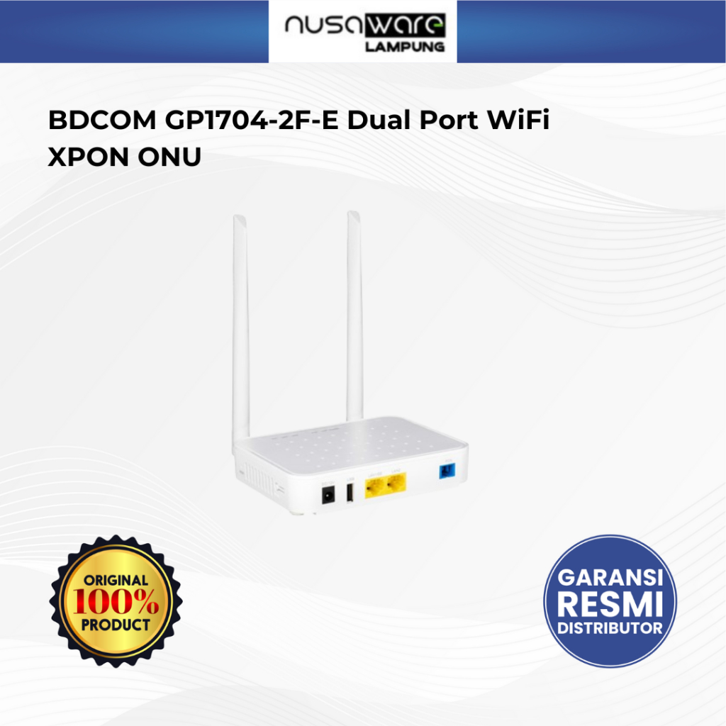 Jual BDCOM GP1704-2F-E Dual Port Gigabit & Fast Ethernet WiFi XPON ONU | Shopee Indonesia