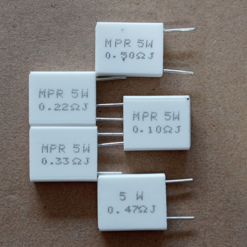 Jual Resistor 5 Watt MPR 5 Watt Resistor KAPUR | Shopee Indonesia