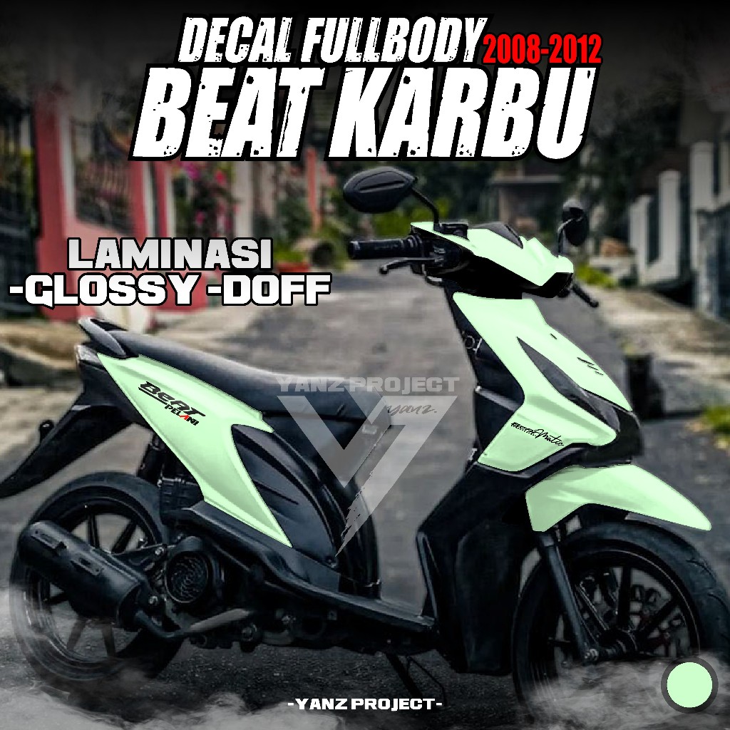 Jual (COD) TERBARU Decal Sticker Honda Beat KARBU 2008 2009 2010 2011 ...