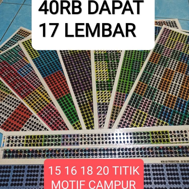 Jual KODE D46R GOSOK BOM 15 16 18 2 TITIK MOTIF CAMPUR MAINAN GESEKAN ...