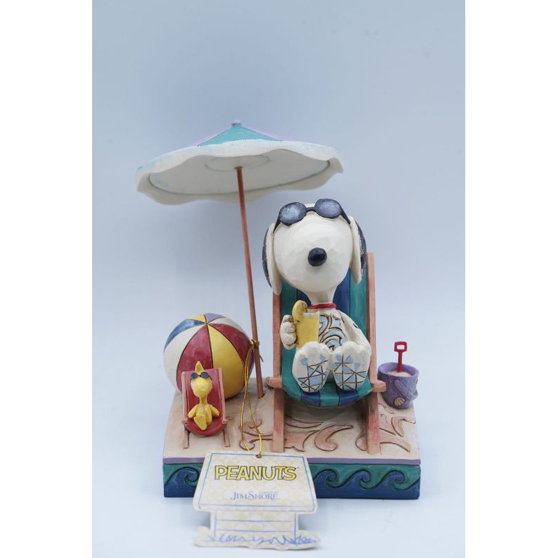 Jual Snoopy and Woodstock at Beach Peanuts Showcase Collection Jim ...