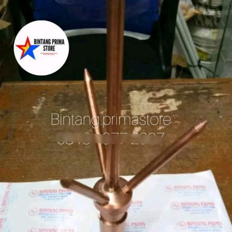 Jual Harga Spesial Tombak Anti Petir Splitzen Trisula Treesula 34 inch ...