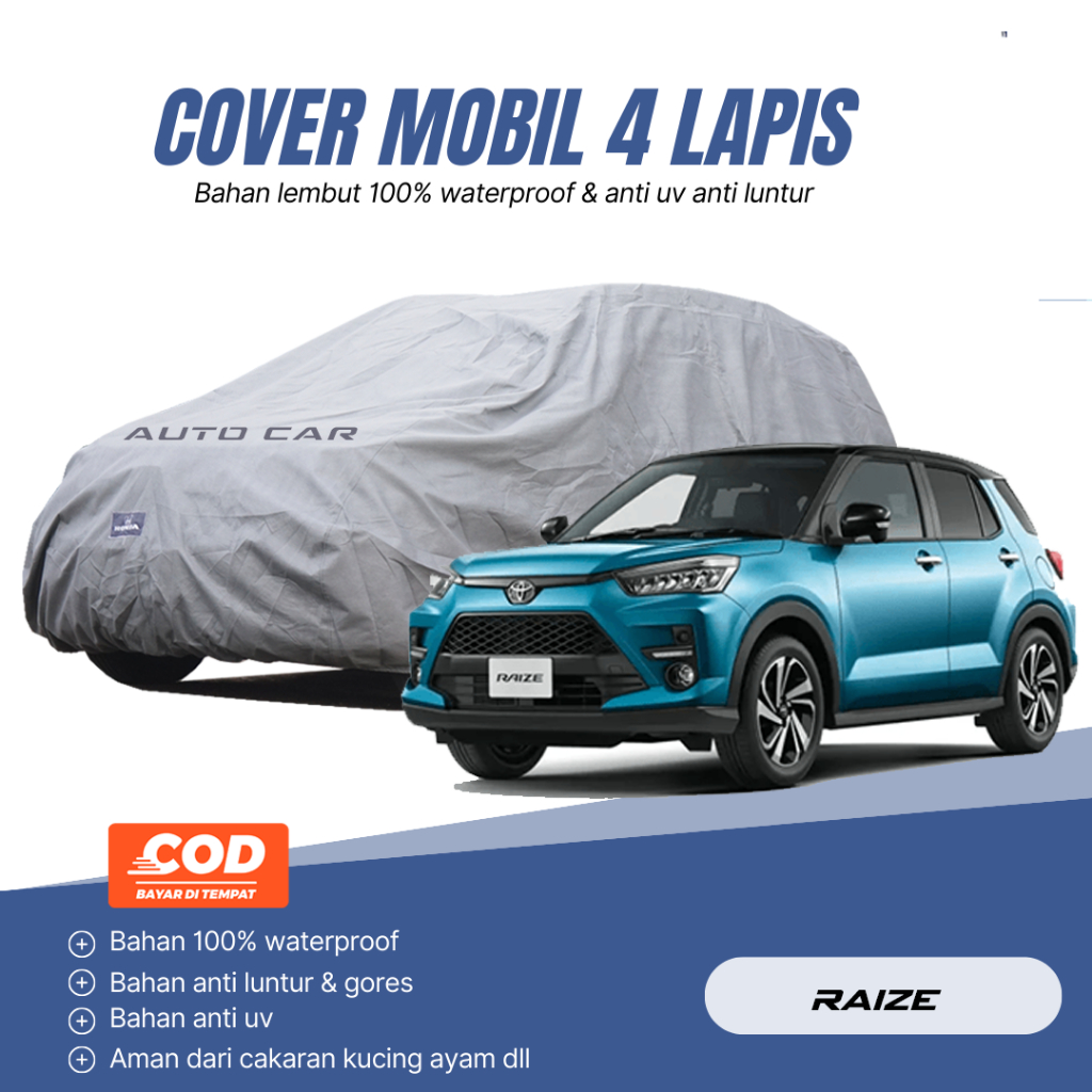 Jual 4 LAYER EXTRA OUTDOOR PREMIUM Body Cover Mobil RAIZE Sarung Mobil ...