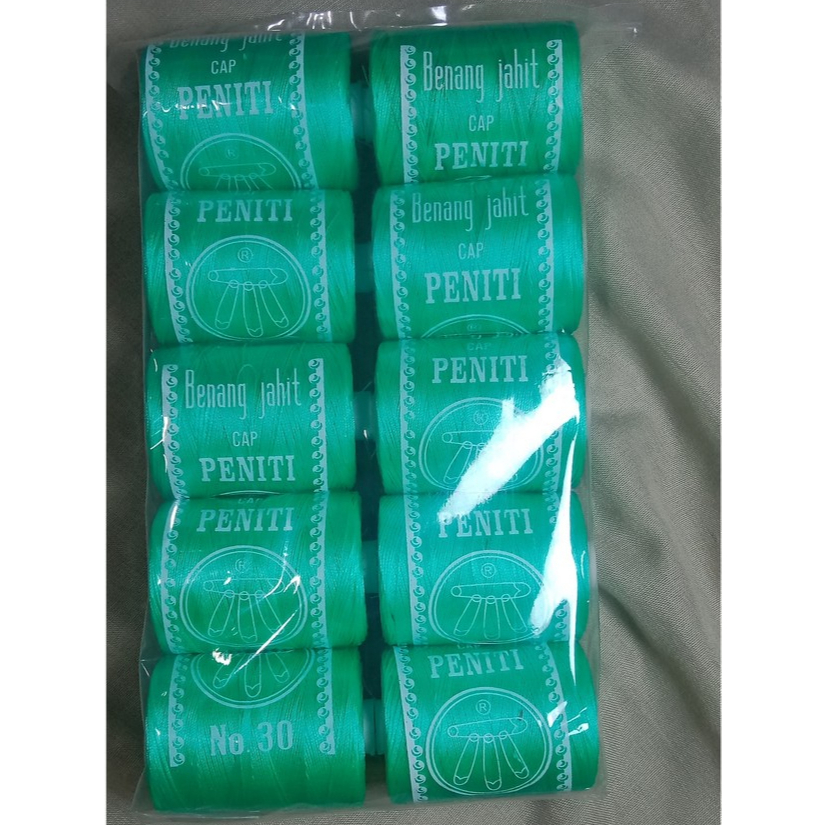 Jual BENANG NILON CAP PENITI NO 30 1PACK ISI 10 GULUNG | Shopee Indonesia