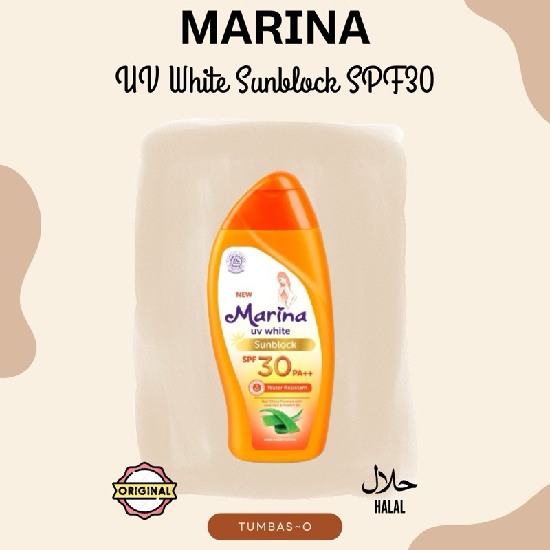 Jual MARINA UV White Sunblock SPF 30 85ML | Shopee Indonesia