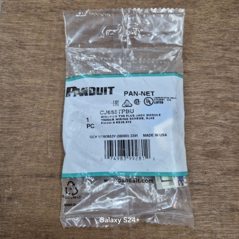 Jual modular Jack cat 6 PANDUIT CJ688TPBU ORIGINAL | Shopee Indonesia