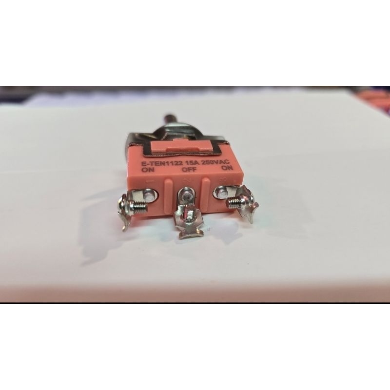 Jual Toggle E-TEN 1122 3 Pin ON OFF ON 15A 250VAC 3 kaki on of on ...