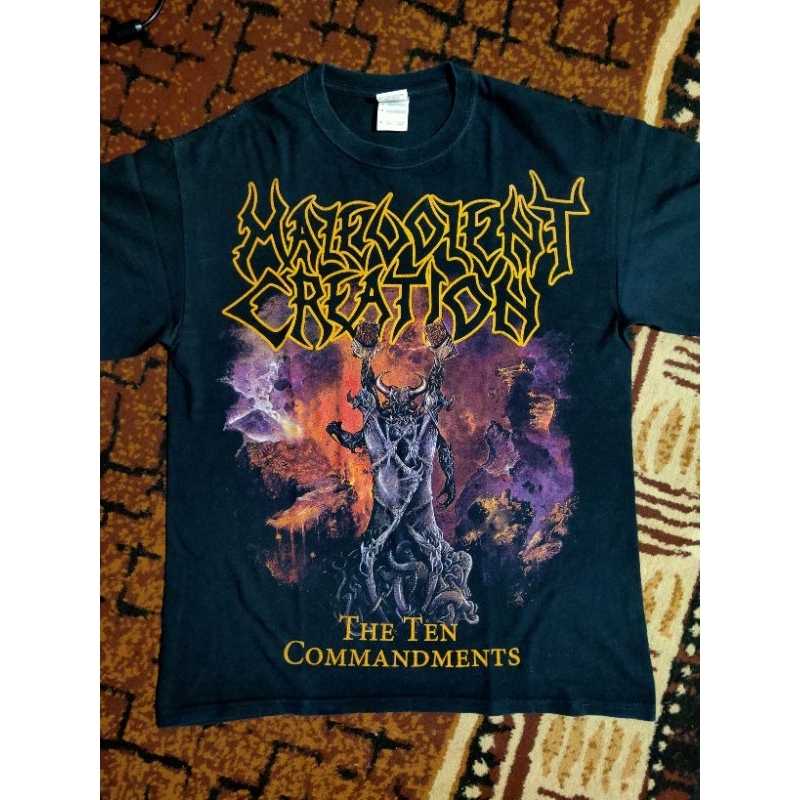 Jual tshirt kaos band Malevolent Creation "the ten commandments" big ...
