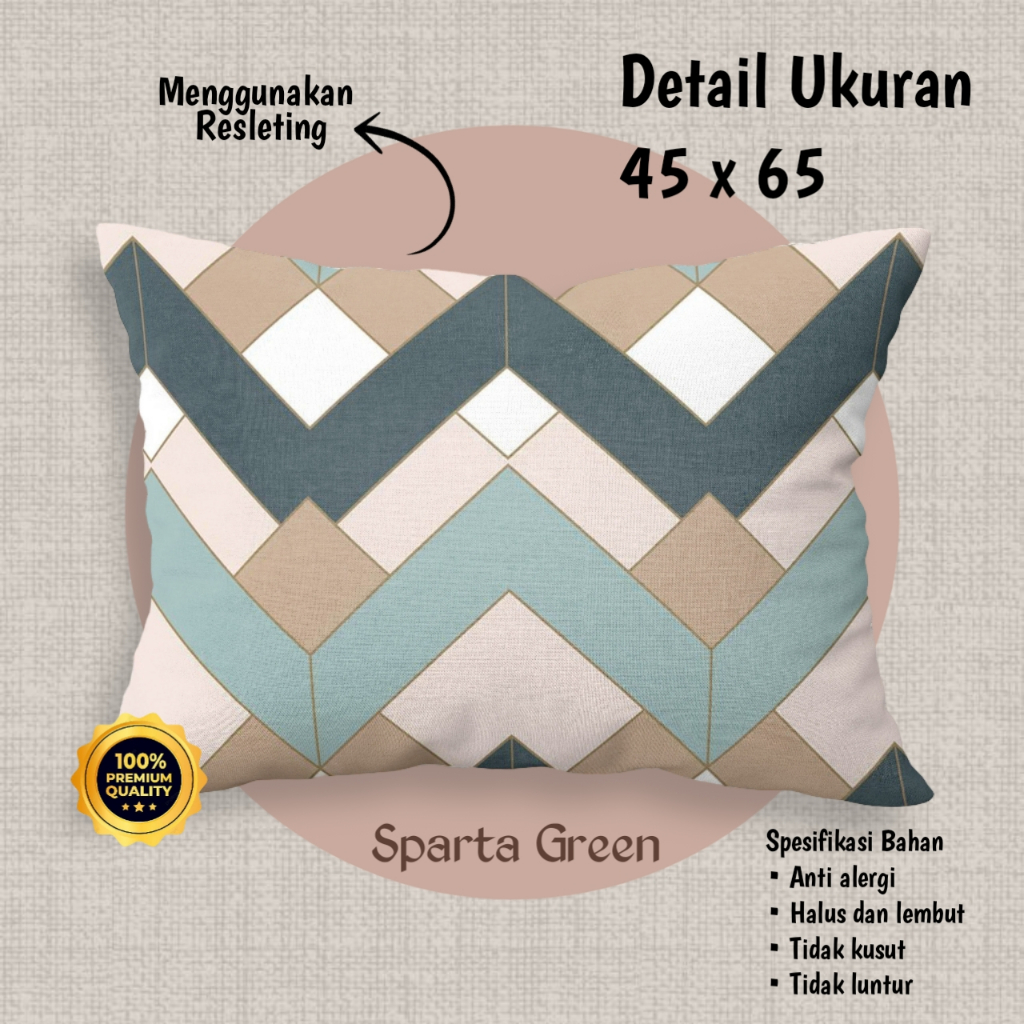 Jual Sarung Bantal Resleting Dan Sarung Guling Motif Aesthetic Ukuran ...