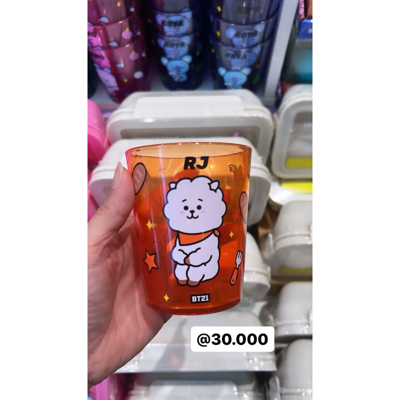 Jual BT21 with Miniso Cup Gelas Minum | BTS x Miniso Gelas KOYA , RJ ...