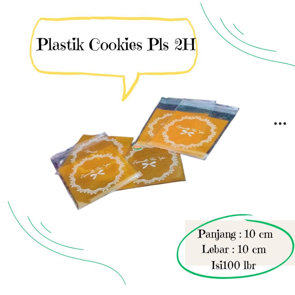 Jual PLASTIK COOKIES PLS2H 10X10 CM 100PCS | Shopee Indonesia