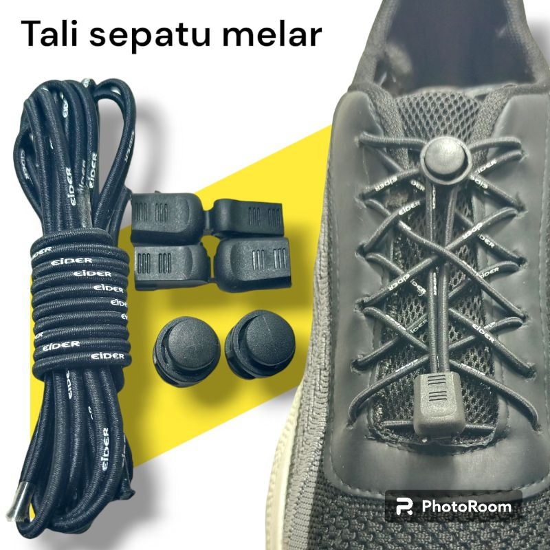Jual Lock laces shoe / Tali sepatu karet / Tali sepatu elastis ...