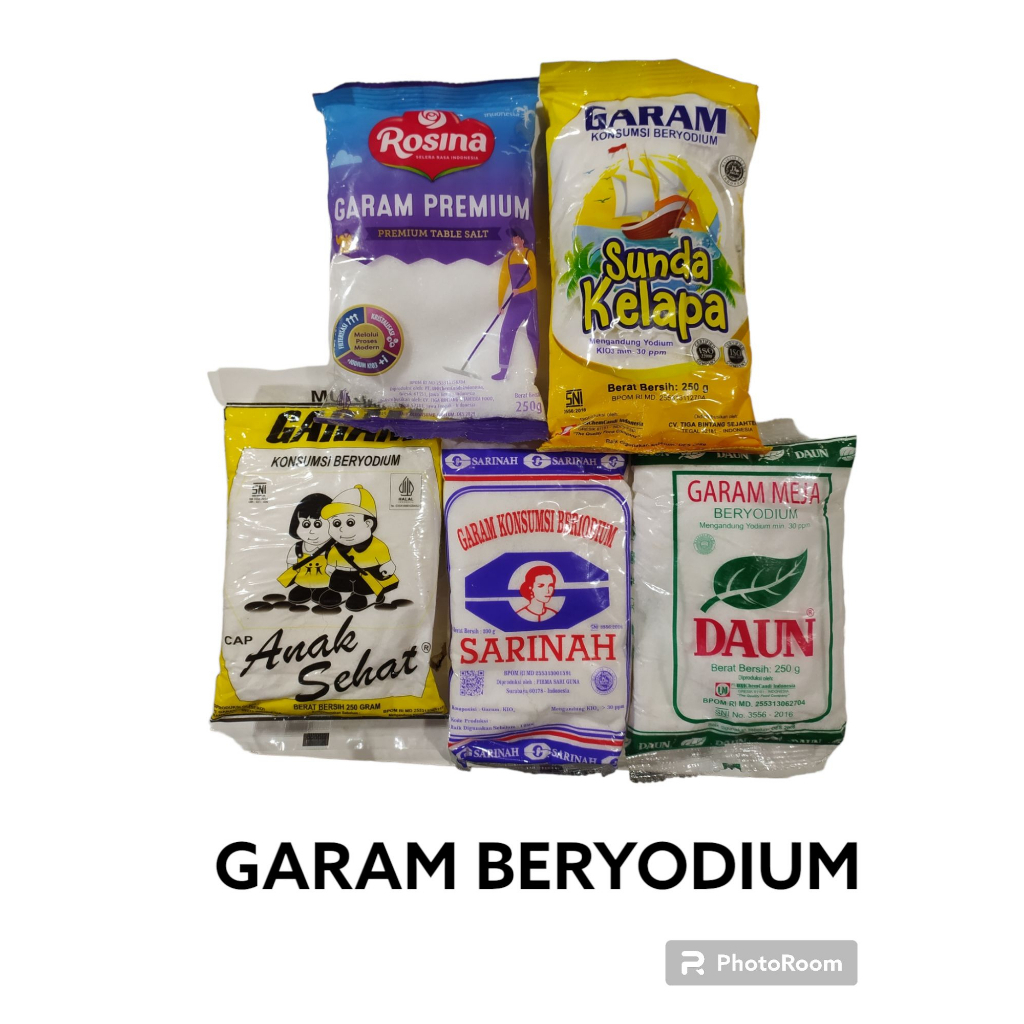 Jual Garam Dapur Garam Meja Beryodium / Garam Daun / Cap Lokomotif ...