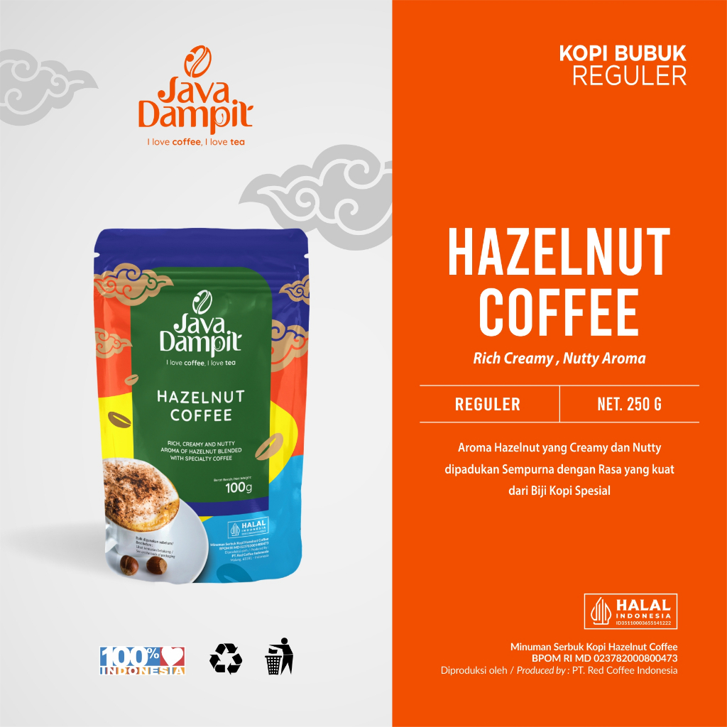 Jual KOPI BUBUK HAZELNUT COFFEE POWDER 250g | Shopee Indonesia