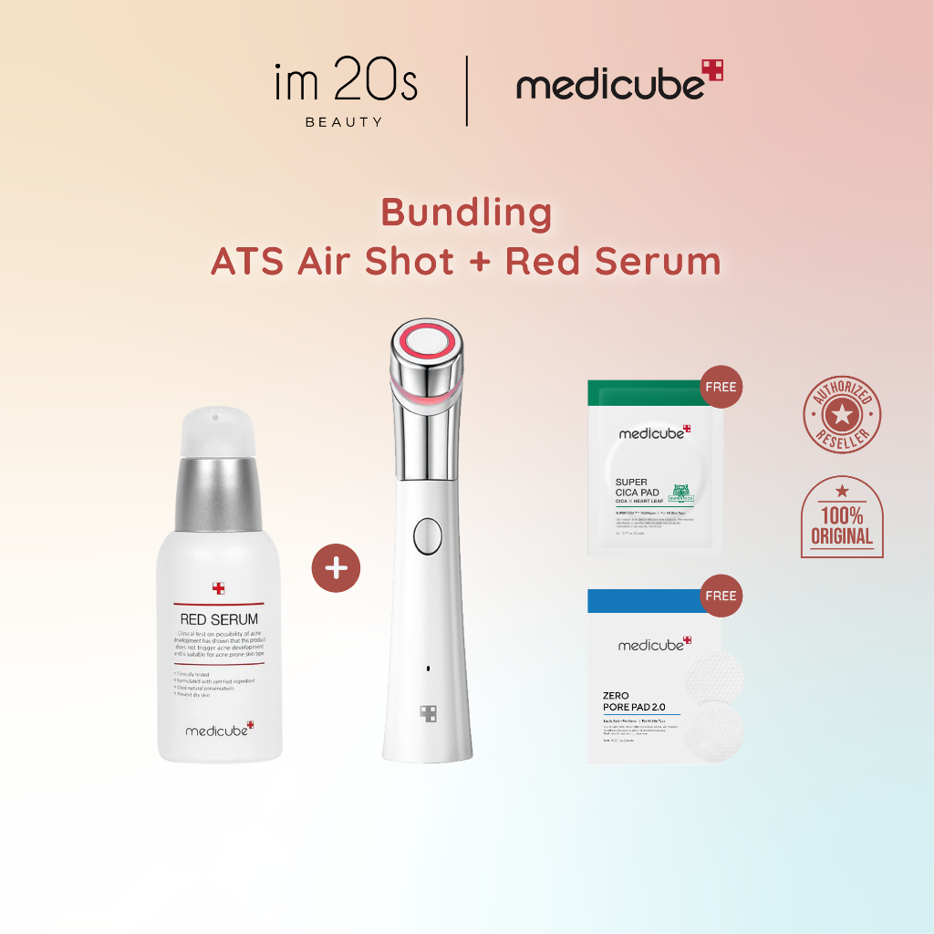 Jual Im20s - [Medicube] Age-R ATS Air Shot + Red Serum *Free Zero Pore ...