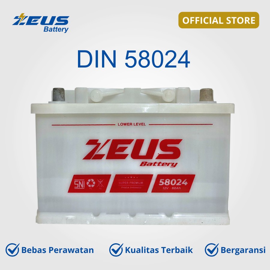 Jual Aki Mobil Toyota Innova Reborn Diesel DIN 58024 Zeus Battery Aki ...