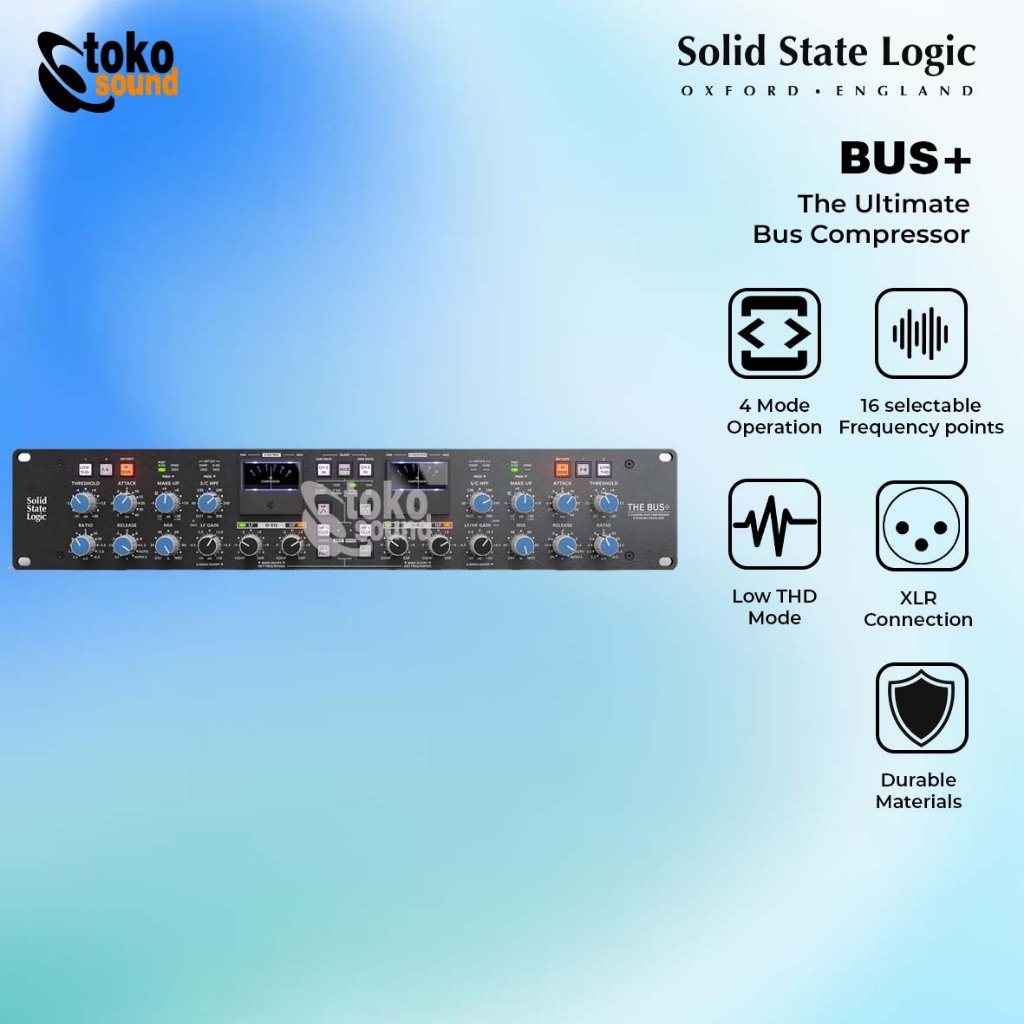 Jual Solid State Logic SSL Bus+ Bus Plus - 2 Channel Bus Compressor ...