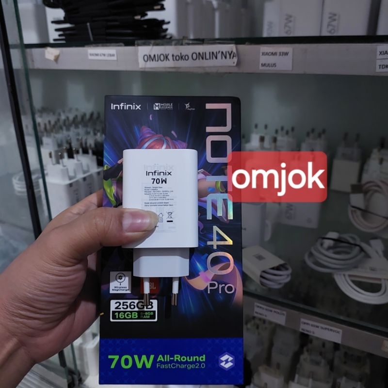 Jual Adaptor kepala infinix 70W original Copotan note 40 pro 4g ...