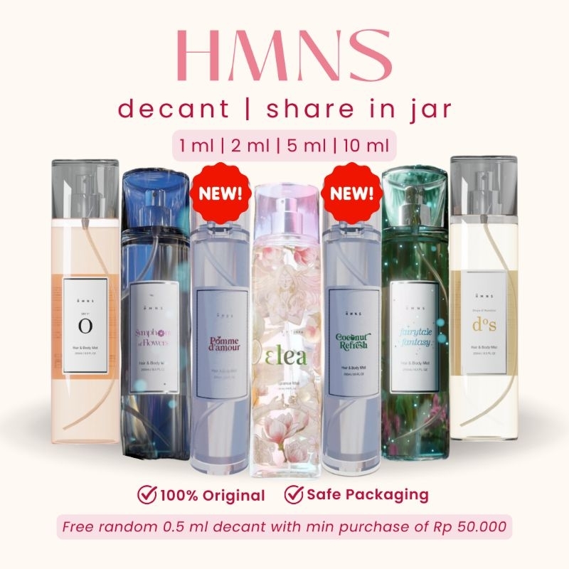 Jual [DECANT / SHARE IN JAR] HMNS Hair & Body Mist - Coconut Refresh ...