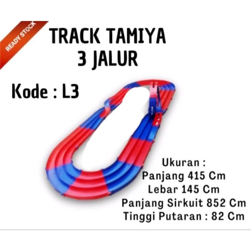 Jual PROMO! TRACK TAMIYA 3 JALUR / JALAN TAMIYA / JALUR TAMIYA / TAMIYA ...