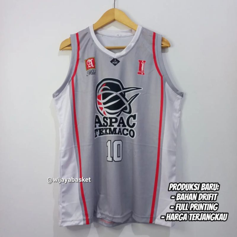 Jual JERSEY BASKET IBL REPRO ASPAC TEXMACO #10 MARIO WUYSANG - ABU ...