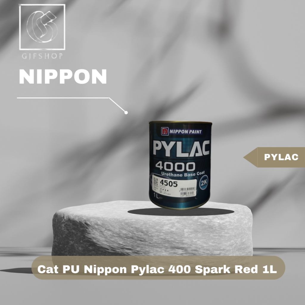 Jual Cat PU Nippon Paint Pylac 400 Spark Red 4505 1L | Shopee Indonesia