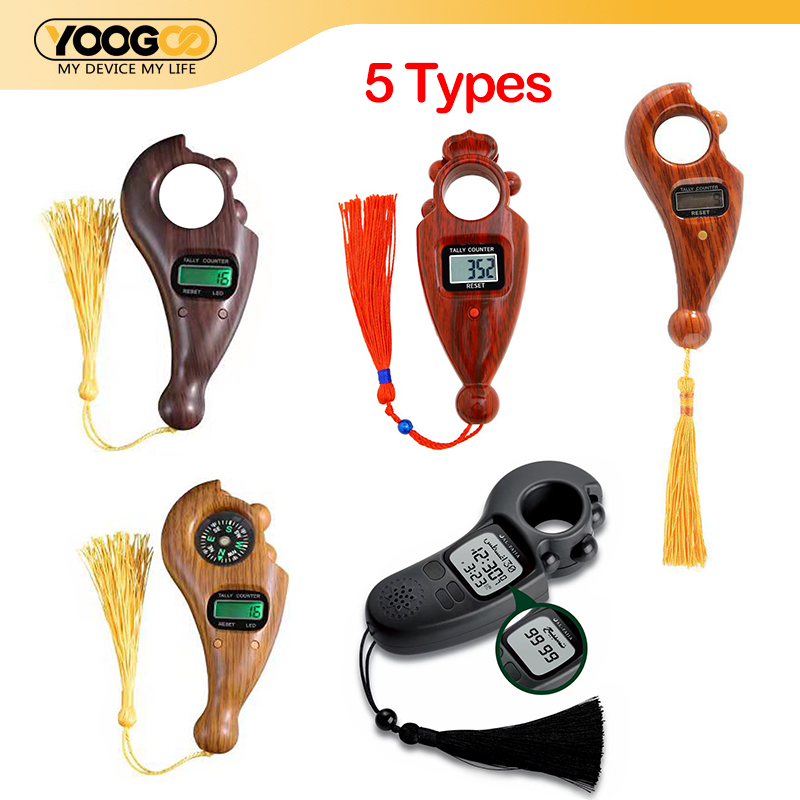 Jual Tasbih Digital Kayu Manik Alat Hitung LED Digital Tasbih PREMIUM ORI/3 motif Digital Tasbih ...