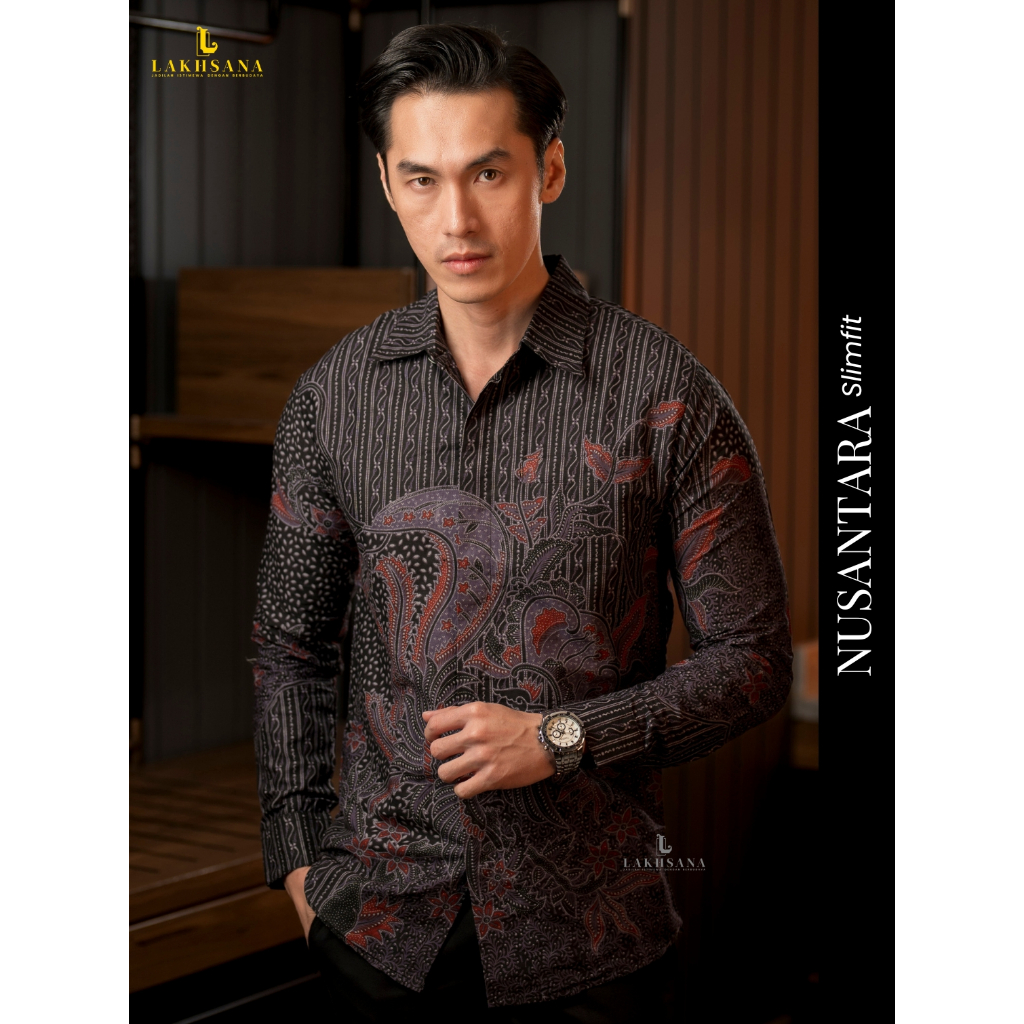 Jual Lakhsana Batik Nusantara - Kemeja Batik Premium Slimfit Lengan ...