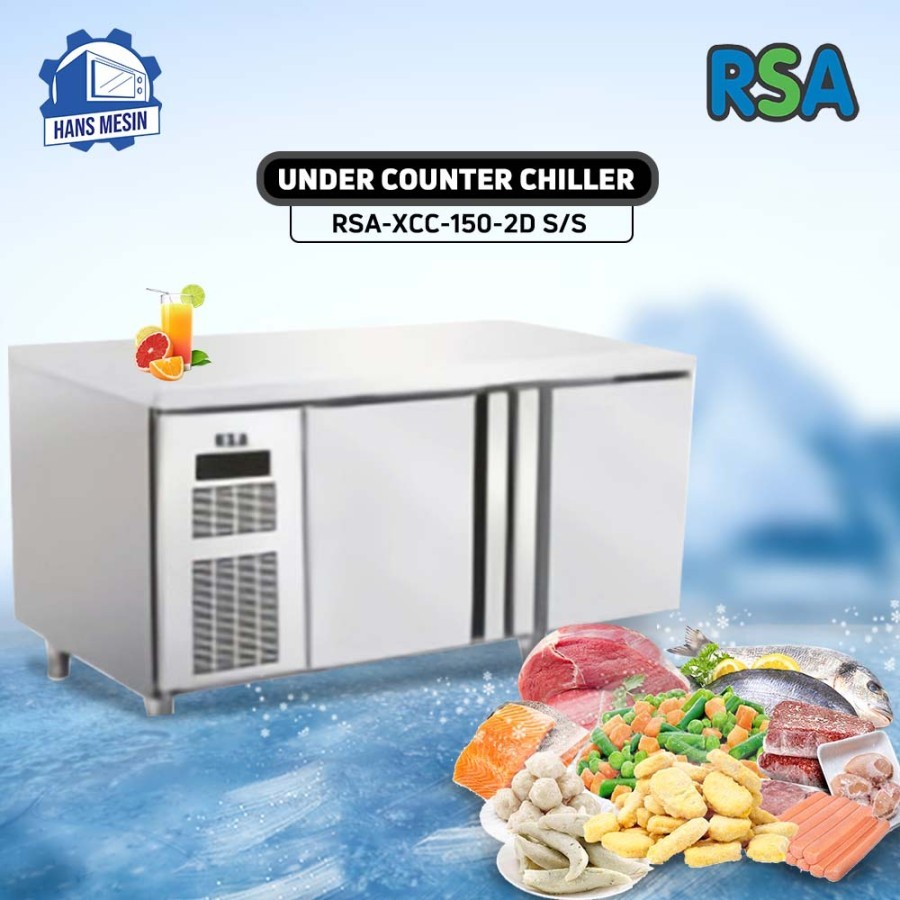 Jual RSA Undercounter Chiller 2 pintu XCC-150-2D / XCC1502D / XCC 150 2D | Shopee Indonesia