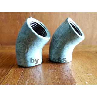 Jual Elbow Besi Galvanis 45* 1/2" | 3/4" Inch Knee Keni Sambungan Pipa ...