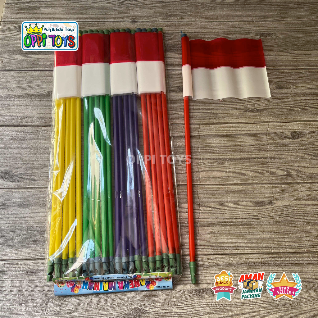 Jual Mainan Bendera Tiup Peluit Anak Warna Warni | Bendera Merah Putih ...