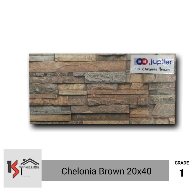 Jual Keramik Dinding Depan Rumah Tembok 20x40 Kasar Motif Batu Alam ...